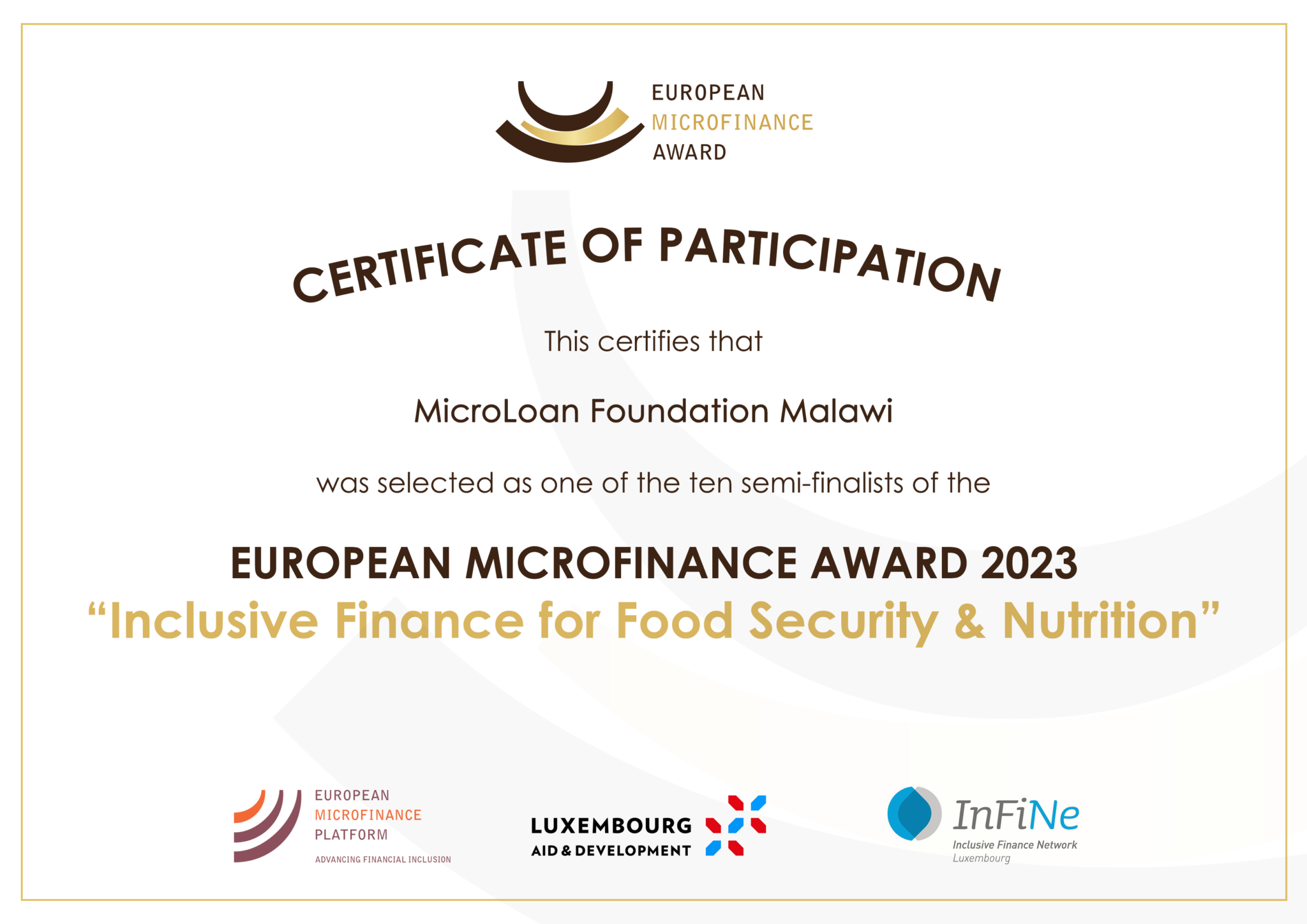 MicroLoan Malawi: semi-finalists in the European Microfinance Award ...